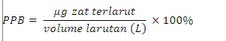 Menghitung Konsentrasi Suatu Zat